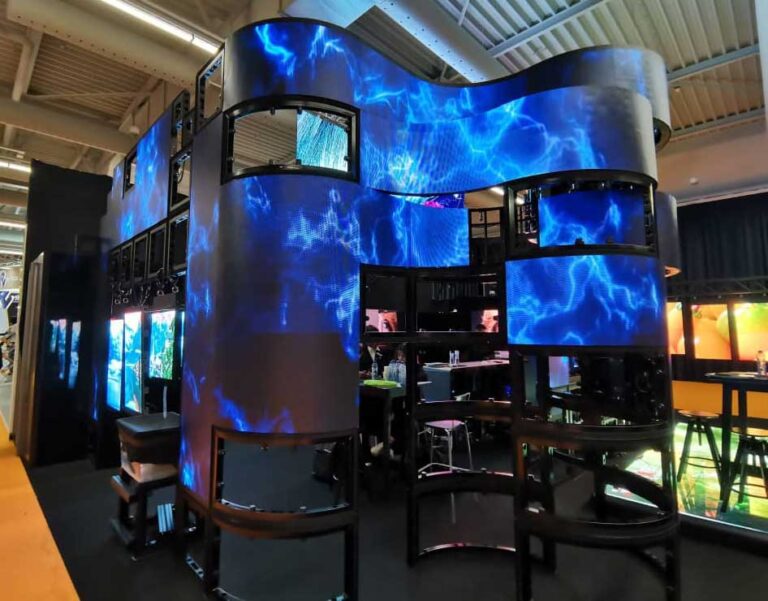 Video Wall Booth Examples - LED Exhibit Booths