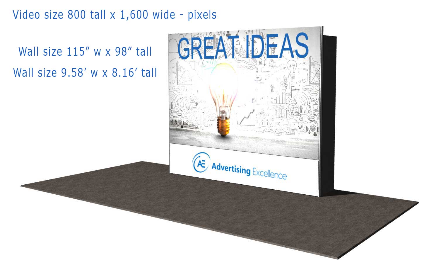 Video Wall Booth Rental Costs - LED Exhibit Booths